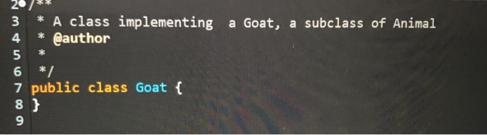 Solved The following classes are included (listed | Chegg.com