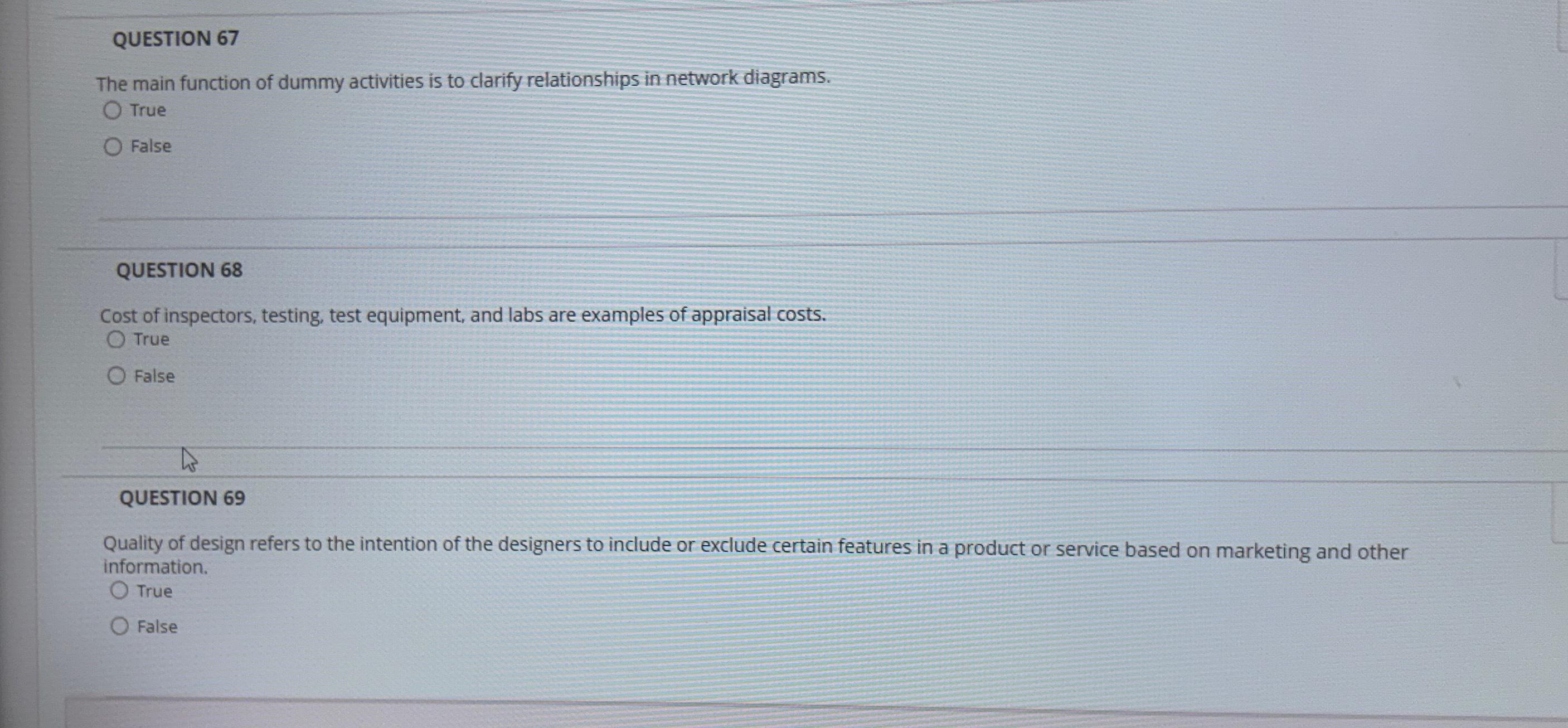 Solved QUESTION 67The main function of dummy activities is | Chegg.com
