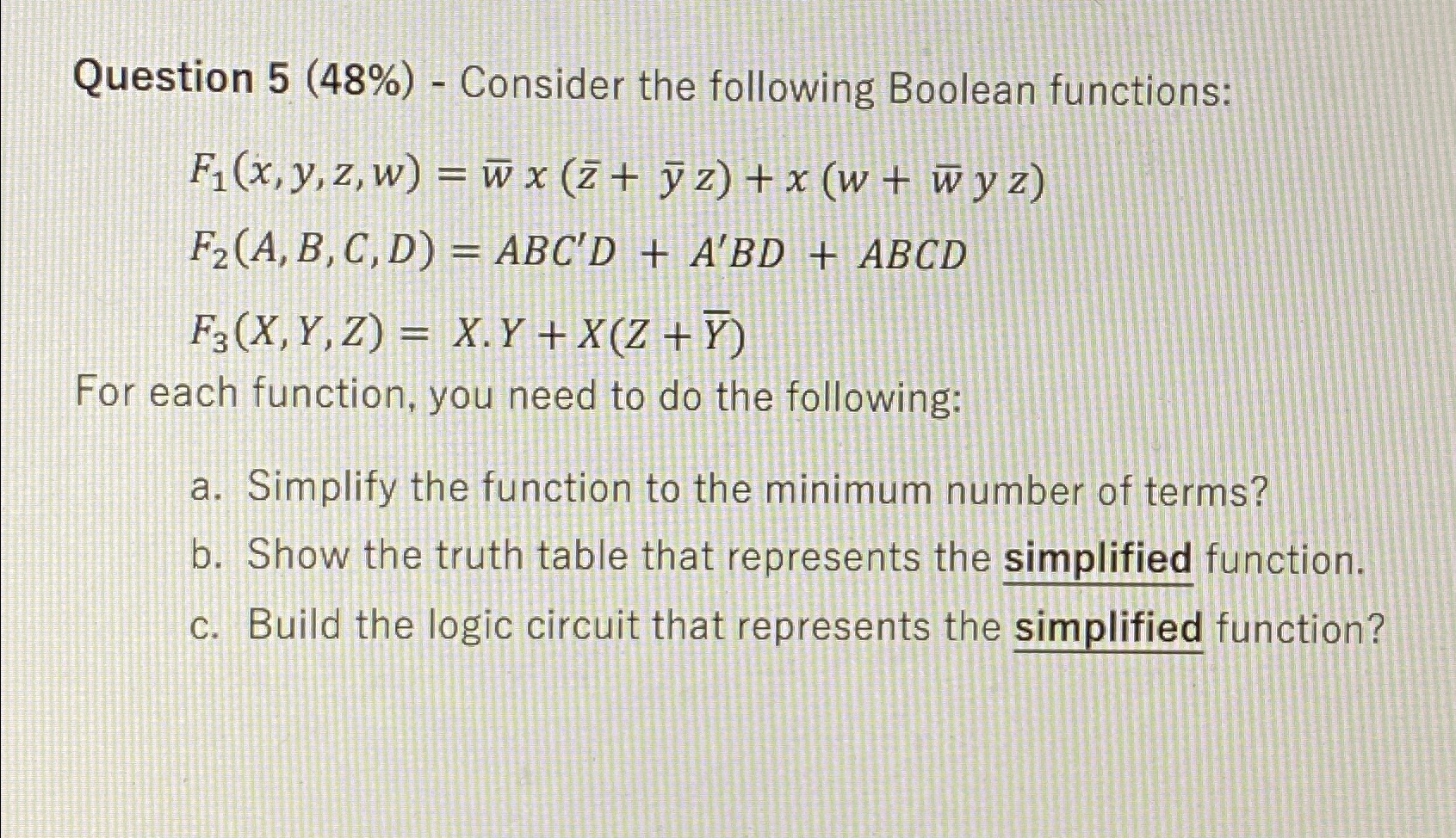 Solved For each function, you need to do the following:a. | Chegg.com