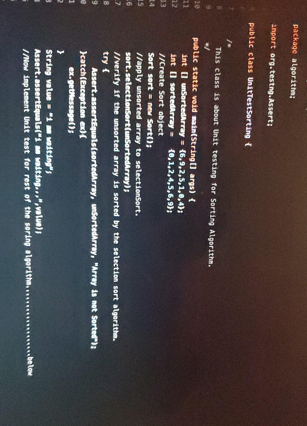 Solved package algorithm: import org.testng. Assert; public | Chegg.com