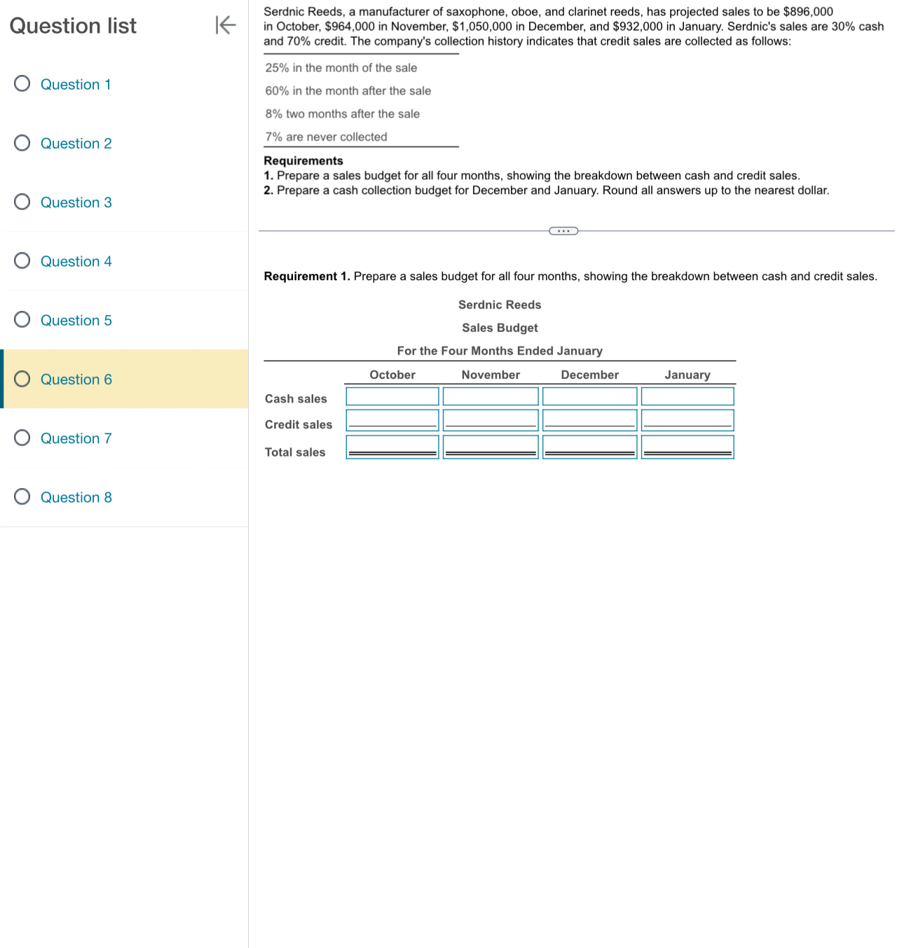 Solved Question listQuestion 1Question 2Question 3Question | Chegg.com