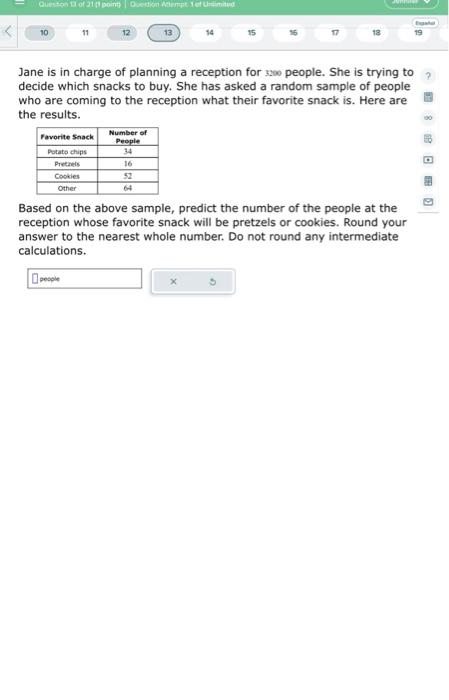 Solved Jane is in charge of planning a reception for 3200 | Chegg.com