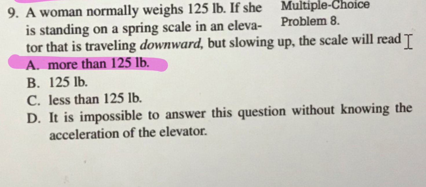 Solved A woman normally weighs 125 ﻿lb . ﻿If | Chegg.com