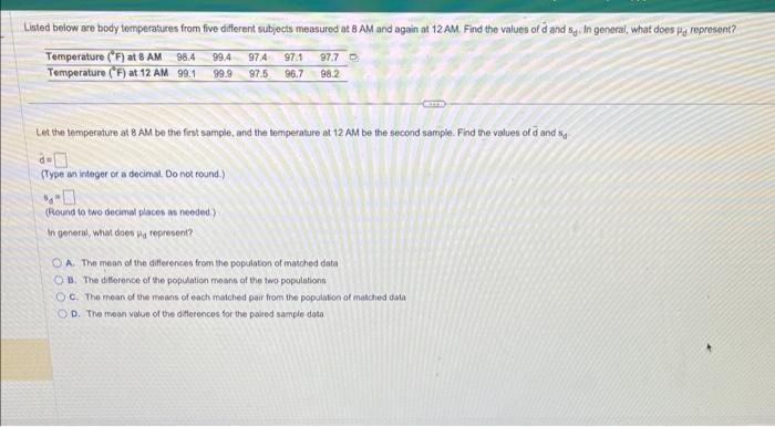 Solved Let the temperature at 8AM be the first sample, and | Chegg.com