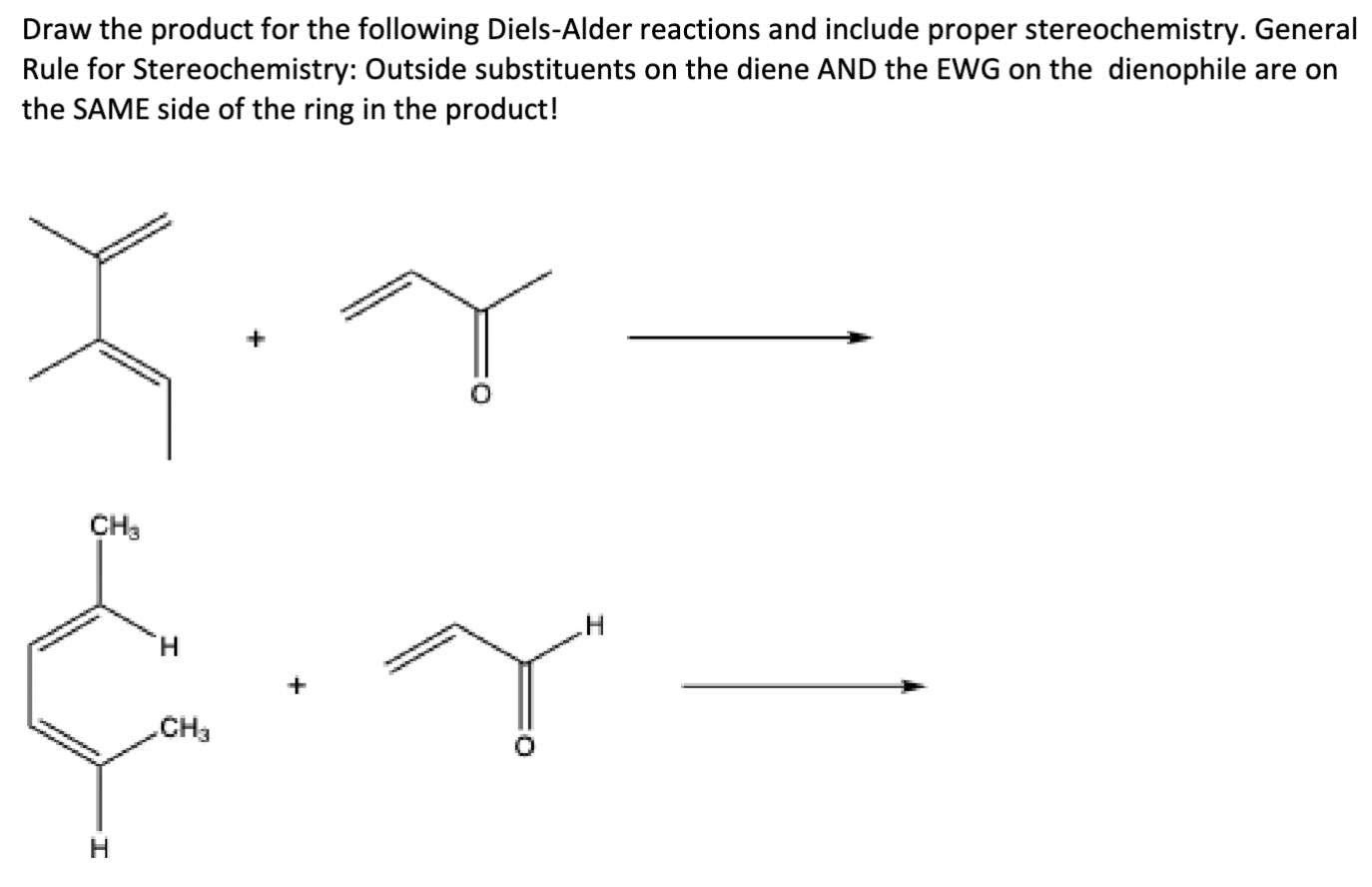 Solved Draw the product for the following Diels-Alder | Chegg.com