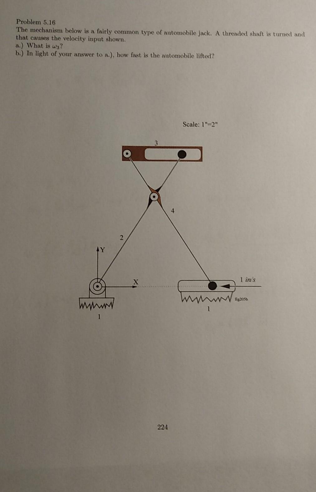 Solved use the method of instant centers. the input velocity | Chegg.com