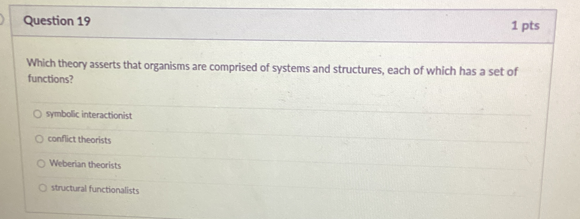 Solved Question 191 ﻿ptsWhich theory asserts that organisms | Chegg.com
