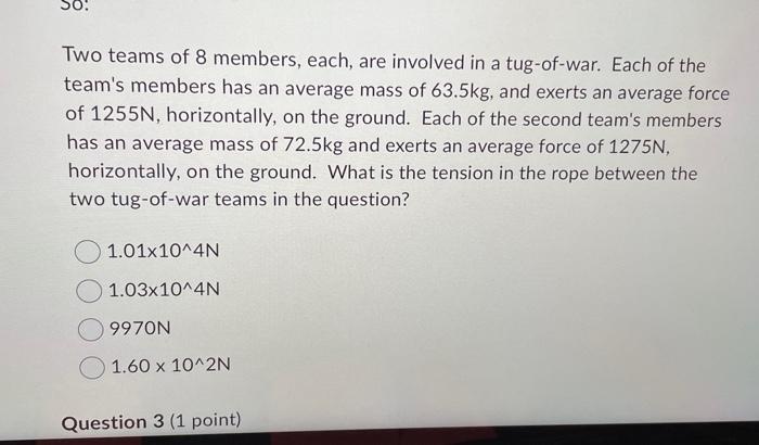 Solved Two teams of 8 members, each, are involved in a | Chegg.com