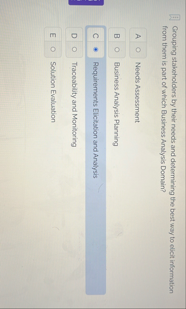 Solved Grouping stakeholders by their needs and determining | Chegg.com