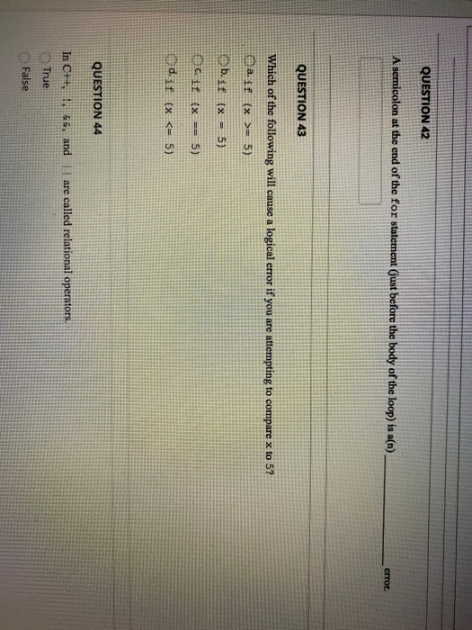 Solved QUESTION 39 A compound statement functions as if it | Chegg.com