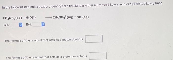 Solved In the following net ionic equation, identify each | Chegg.com