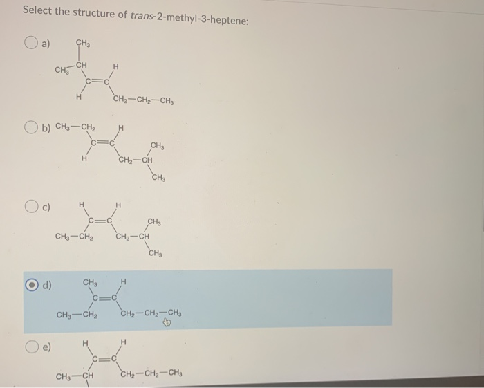 Solved Question 7 (10 points) Saved Select the IUPAC name | Chegg.com