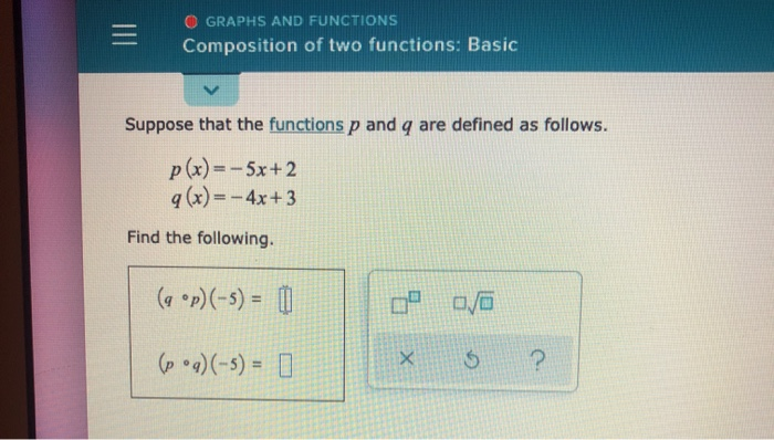 Solved OGRAPHS AND FUNCTIONS Composition of two functions: | Chegg.com