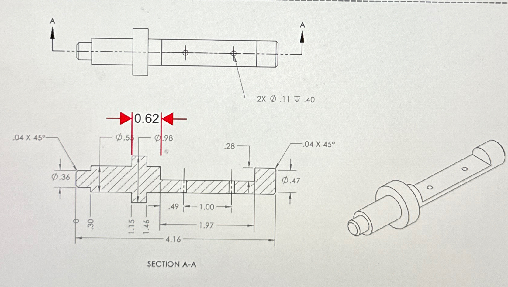 Solved Draw this part in solidworks.Screenshot step by step | Chegg.com