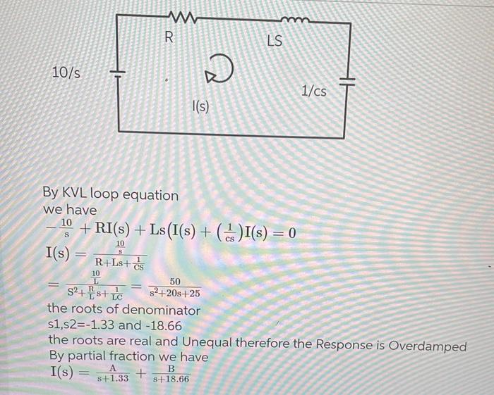 Solved solve for part A) find the expression of VL(t) and | Chegg.com