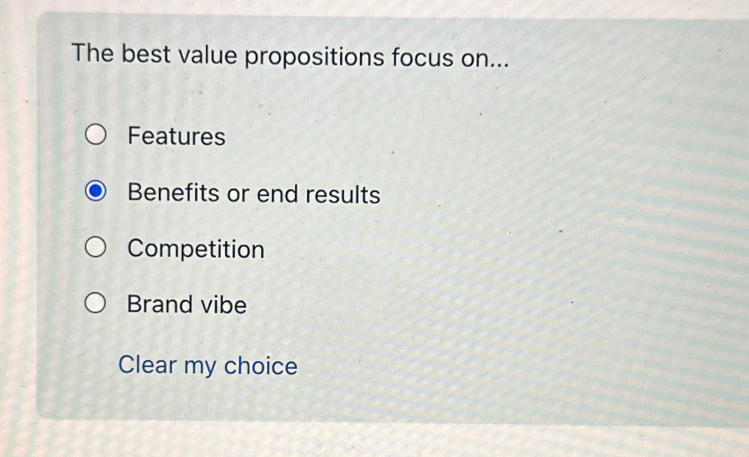 Solved The best value propositions focus | Chegg.com
