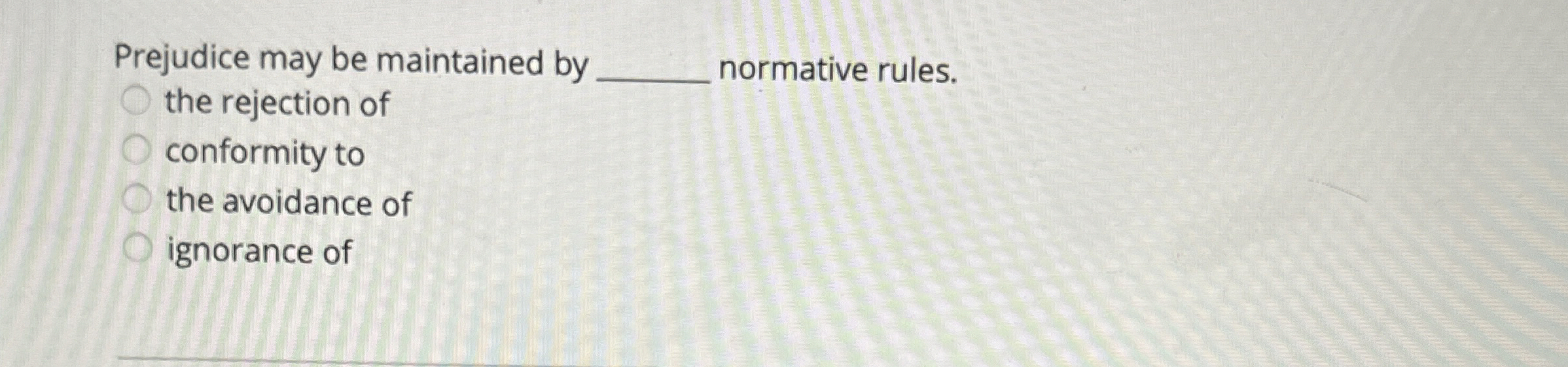 Solved Prejudice may be maintained bythe rejection ofq, | Chegg.com