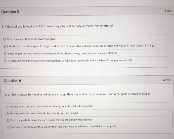 Solved Question 5 3 pts 5. Which of the following is TRUE | Chegg.com