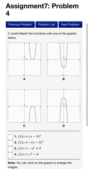 Solved Assignment7: Problem 1 Previous Problem Problem List | Chegg.com