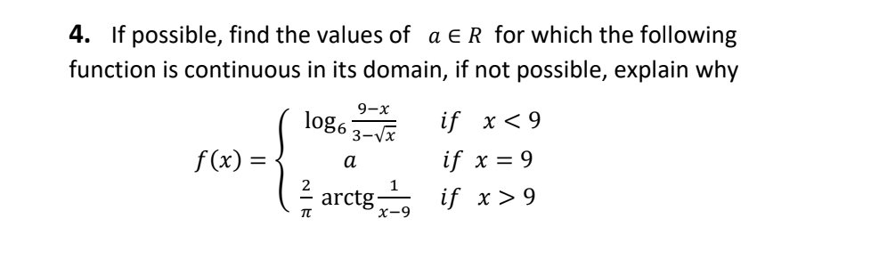 Solved If possible, find the values of ainR for which the | Chegg.com