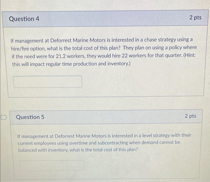 Solved Q1 Demand 2,400 Q2 2,200 Q3 1,700 Q4 1,800 They also | Chegg.com