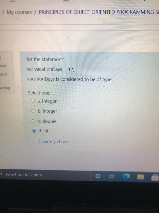 Solved My courses / PRINCIPLES OF OBJECT ORIENTED | Chegg.com