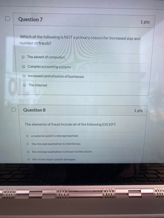 Solved Question 7 1 pts Which of the following is NOT a | Chegg.com