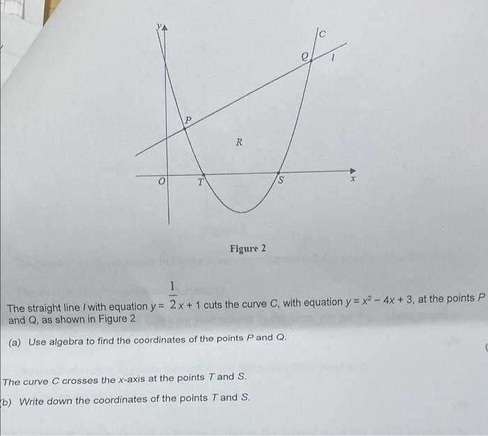 Solved lc P R o 0 T Figure 2 1 The straight line / with | Chegg.com