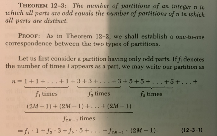 Solved For the case n=9, list the pairings of partitions | Chegg.com