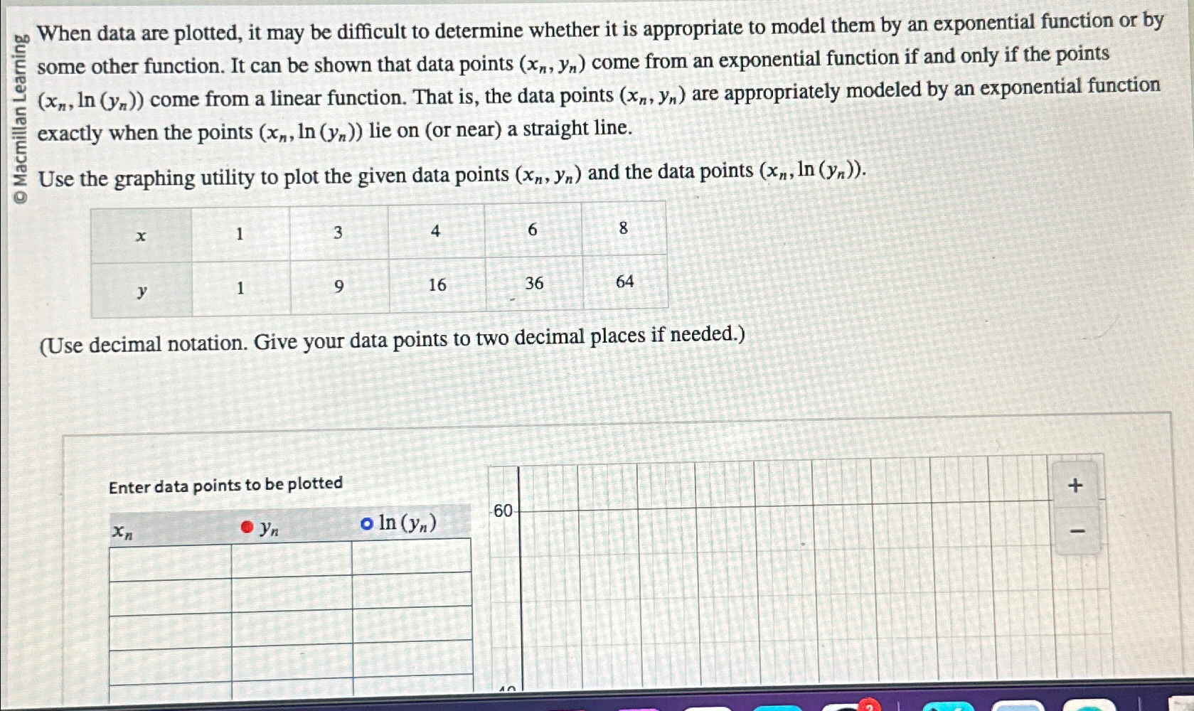 Solved When data are plotted, it may be difficult to | Chegg.com