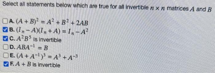 Solved Select all statements below which are true for all | Chegg.com