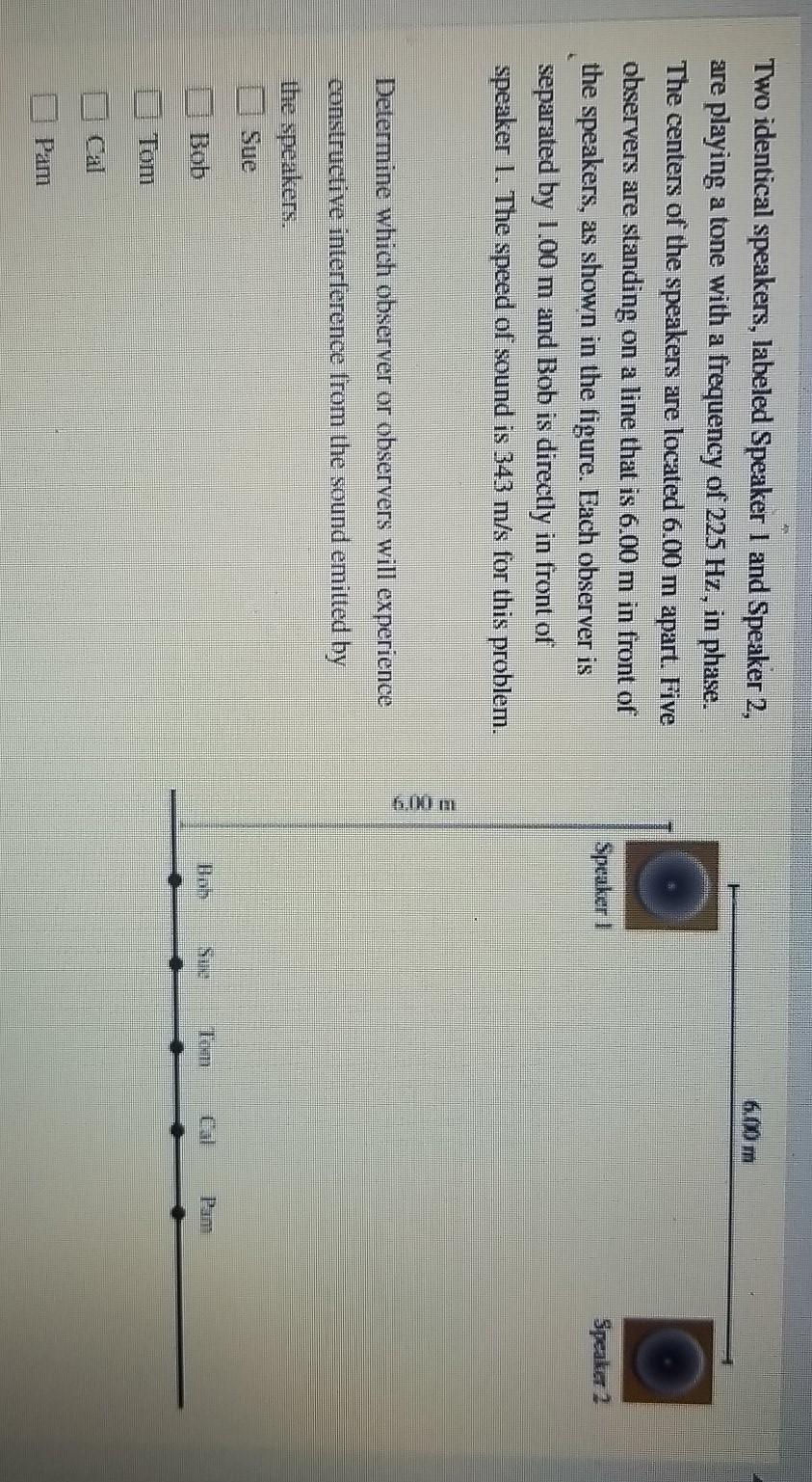 Solved Two identical speakers, labeled Speaker I and Speaker | Chegg.com