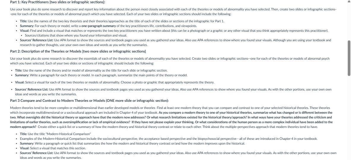 Solved Part 1: Key Practitioners [two slides or infographic | Chegg.com