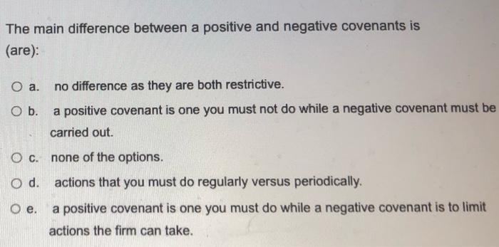 Solved The main difference between a positive and negative | Chegg.com