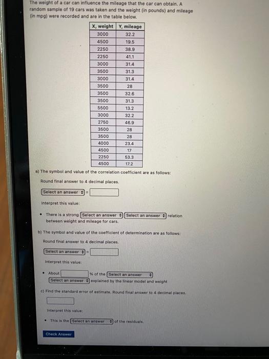 Solved The data set provided below contains the speeds and | Chegg.com