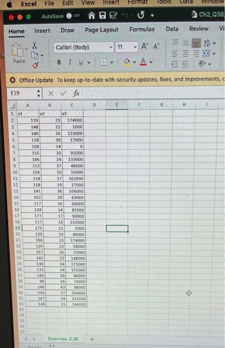 Solved The accompanying data file contains three variables, | Chegg.com