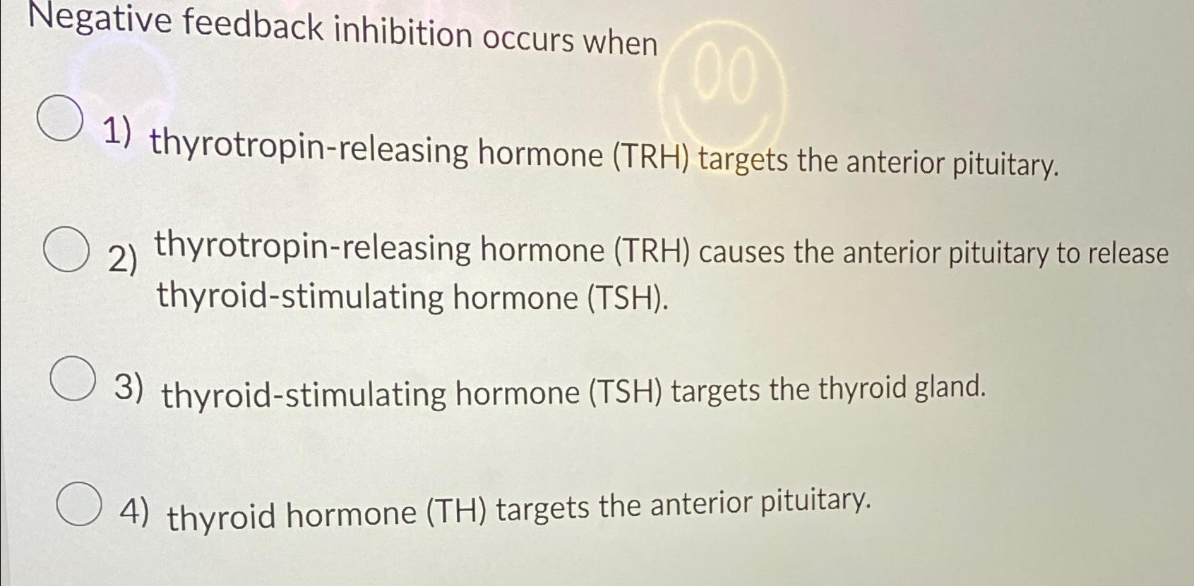 Solved Negative feedback inhibition occurs | Chegg.com