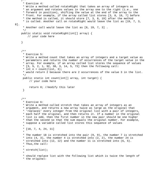 Solved γ∗ Exercise 1 Write A Method Called Median That 7367
