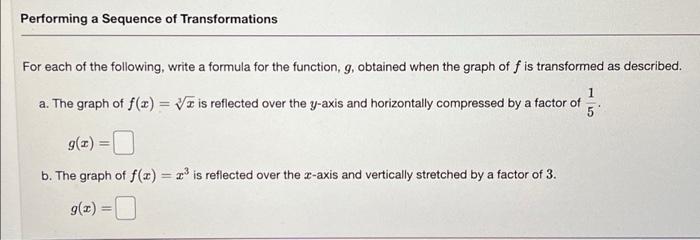 Solved Performing A Sequence Of Transformations For Each Of 9100