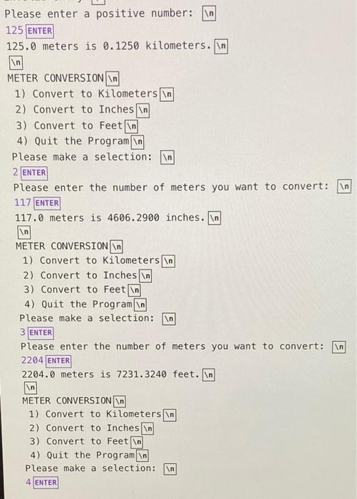 Solved 2. Conversion Program (using Methods): Write a | Chegg.com