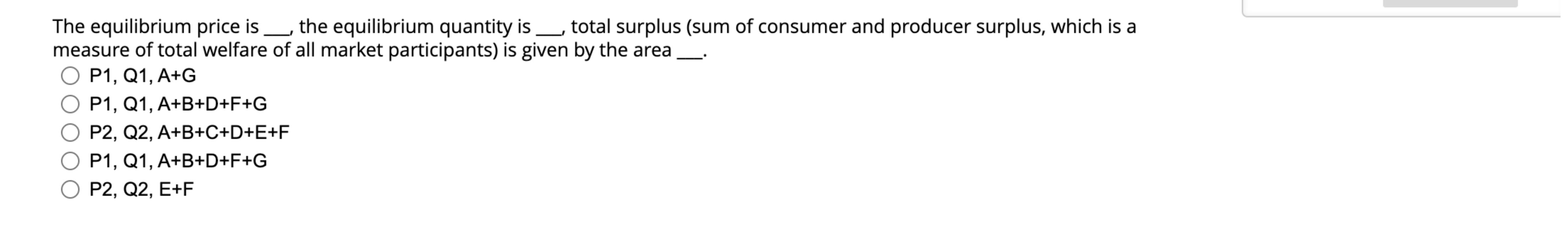 Solved The Equilibrium Price Is ï The Equilibrium Quantity Chegg