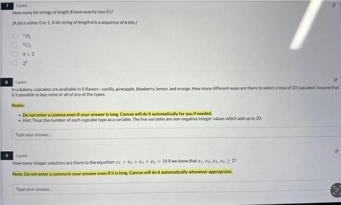 Solved t polint How mamy bit strines of length 8 have | Chegg.com