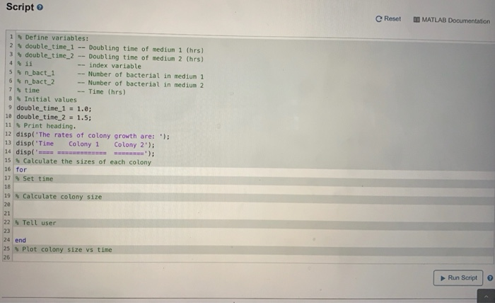 Vio Bacterial Growth Suppose that a biologist | Chegg.com