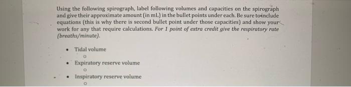 Solved Using the following spirograph, label following | Chegg.com