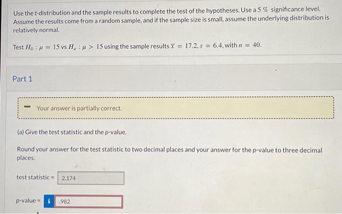 Solved Use the normal distribution and the given sample | Chegg.com