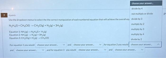 Solved Use the dropdown menus to select the the correct | Chegg.com