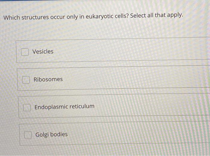 Solved What features are a part of all cells? Select all | Chegg.com