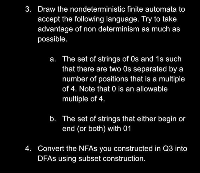 Draw The Nondeterministic Finite Automata To Accept