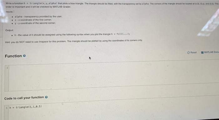 Solved Wite atunction h = trsangtelx.y.alpha) that polu a | Chegg.com