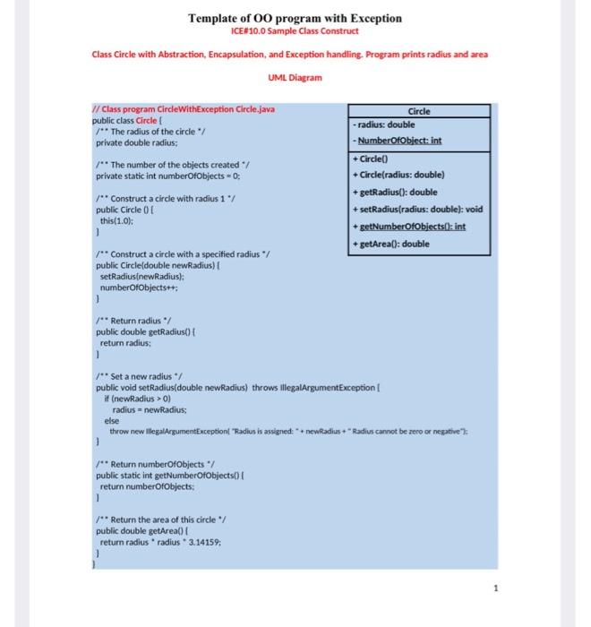 Solved Please Write In Java Language Please Include Uml